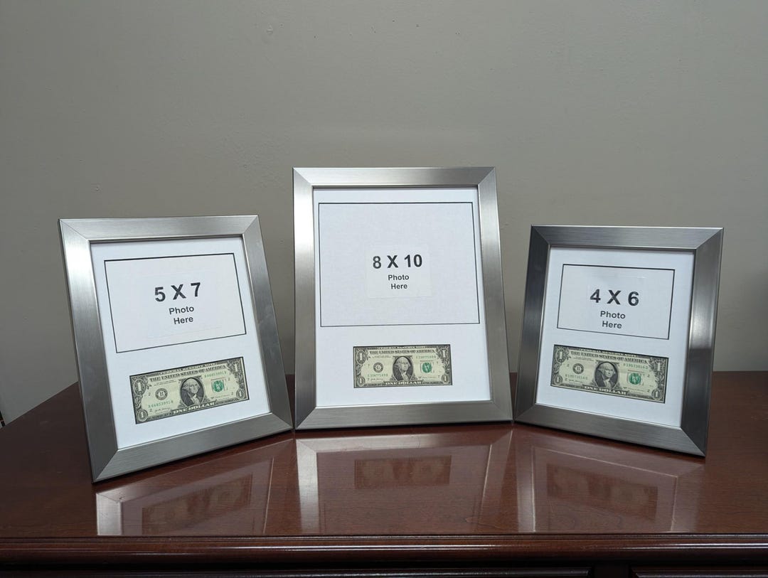 First Dollar W/photo Frame - Business Frame, Document Frame, Currency ...