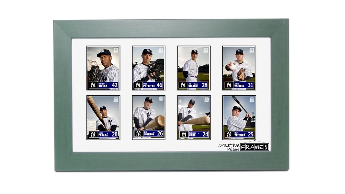 Eight Baseball Card Frame Perfect for Collectors Home - Etsy