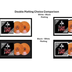 Double Jukebox-style Vinyl Record Frame to Display Album Cover and (2 ...