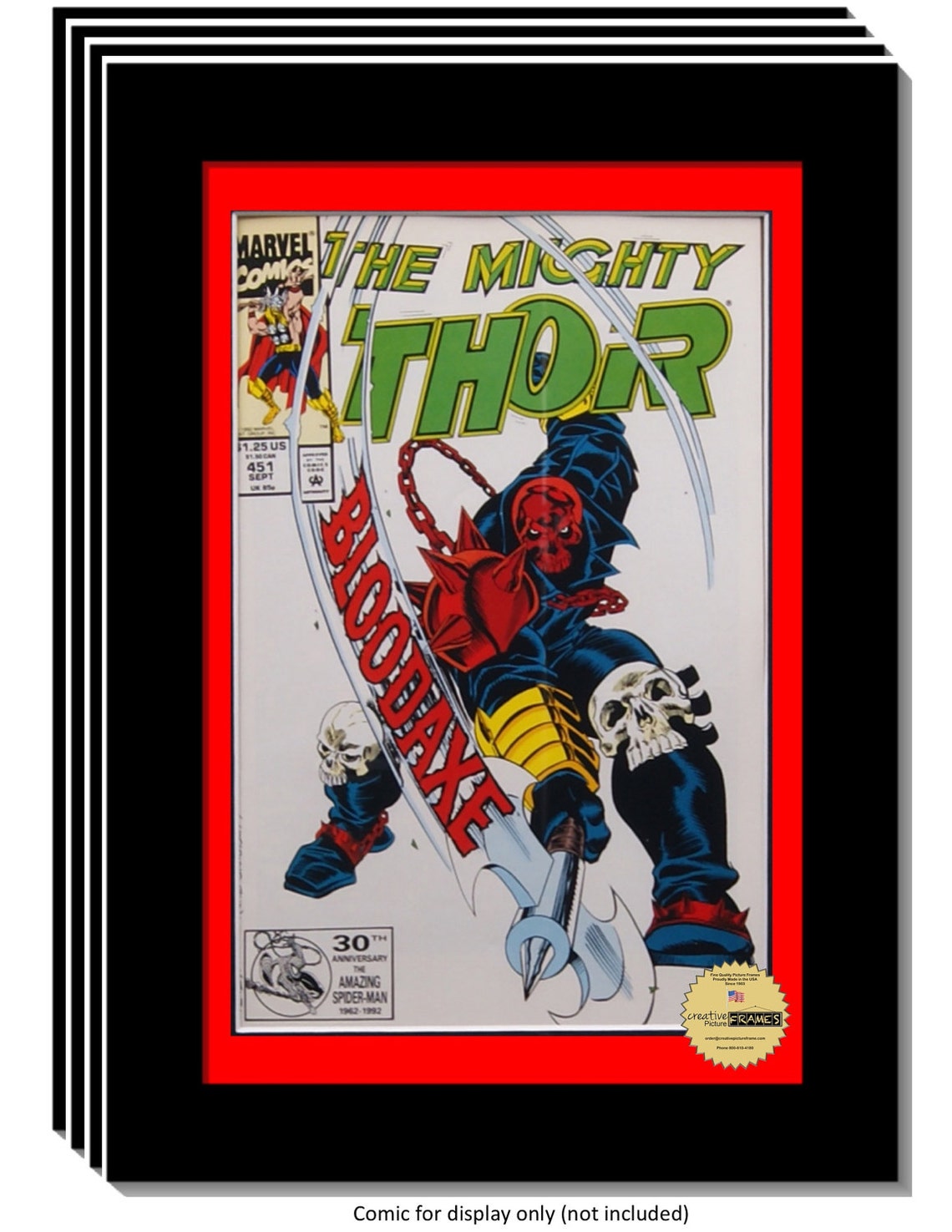 Comic Book Frame With Mat Display Your Vintage Comic Book - Etsy