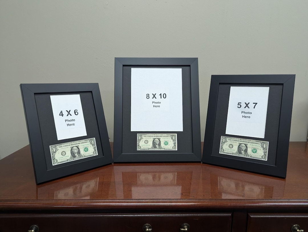 First Dollar & Photo Frame: Business Gift, Document Display - Etsy