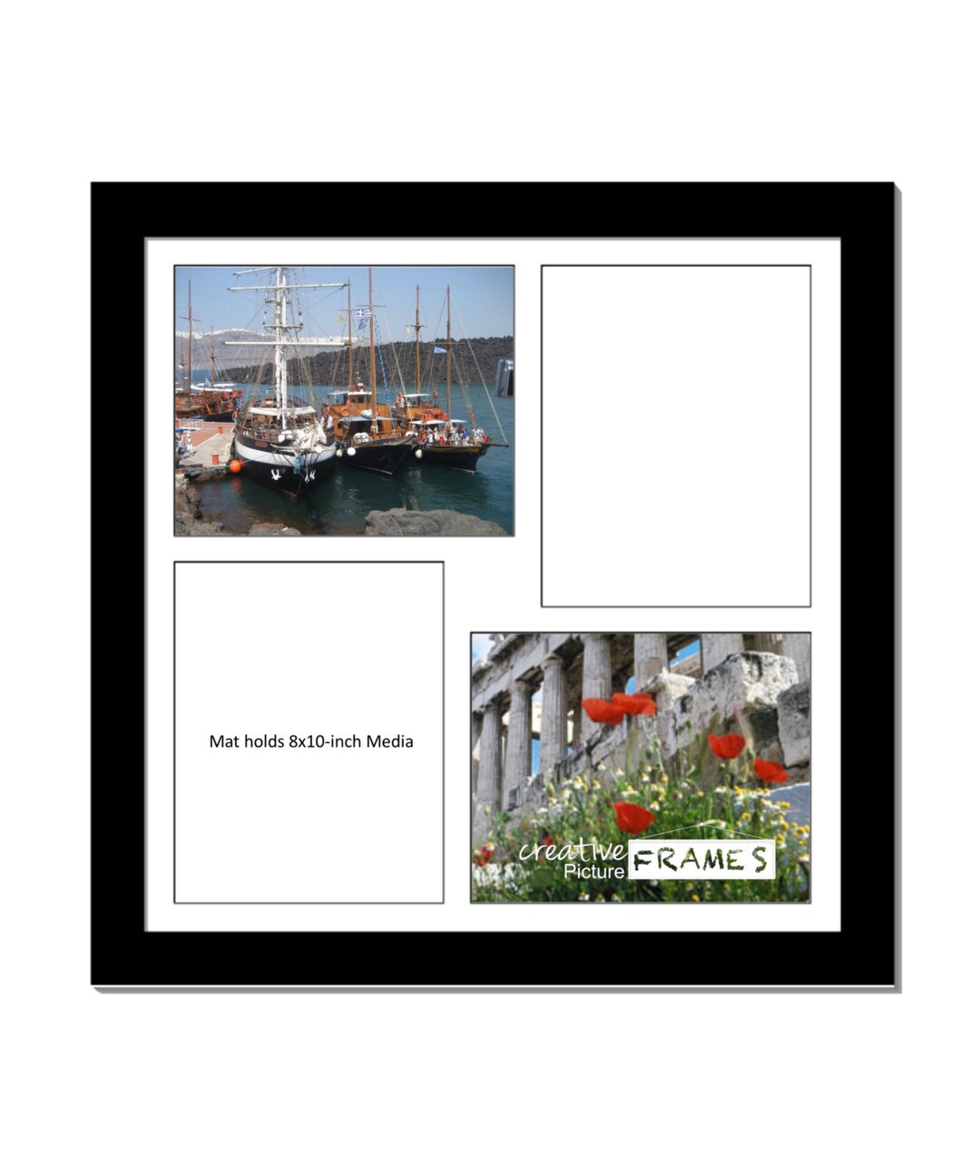 8x10-inch 4 Opening Picture Frame - 20x20-inch Square Picture Frame - Etsy