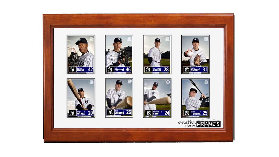 Eight Baseball Card Frame Perfect for Collectors Home - Etsy