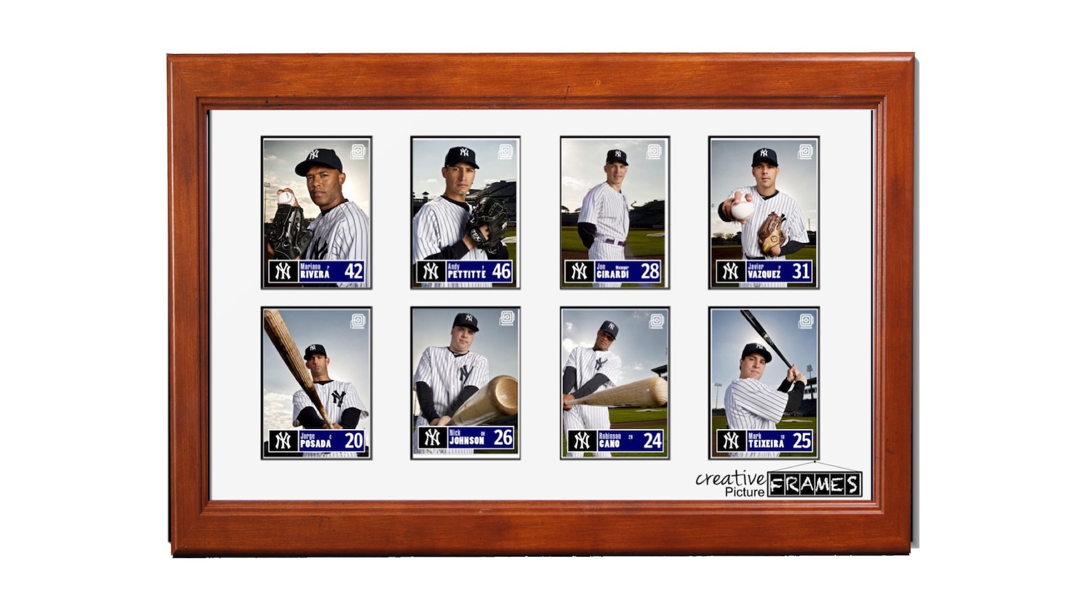 Eight Baseball Card Frame Perfect for Collectors Home - Etsy