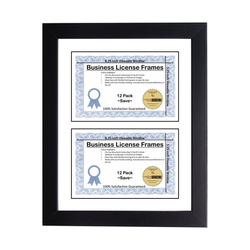 Business License Frame - Etsy