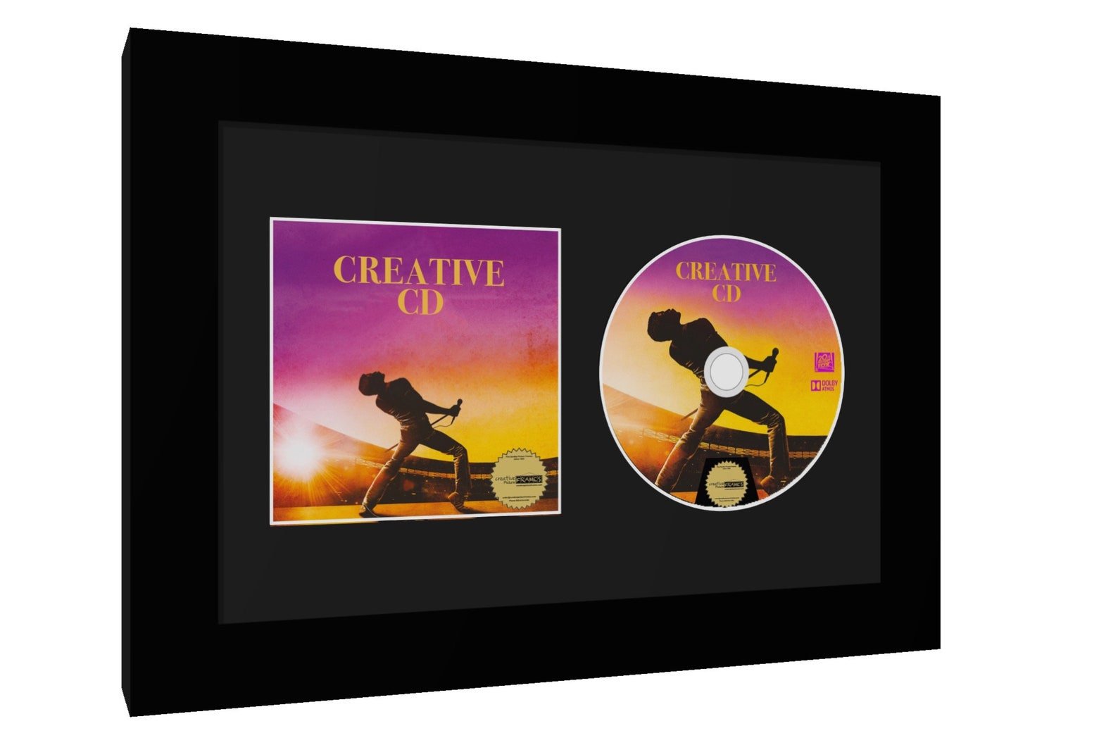 8 X 12 CD Music Frame With Matting Displays Disc - Etsy