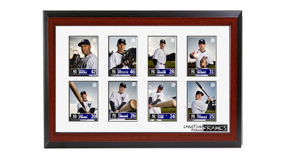 Eight Baseball Card Frame Perfect for Collectors Home - Etsy