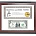First Dollar With 3.5x8.5 License Frame With Mat - 8.5x11-inch Frame ...