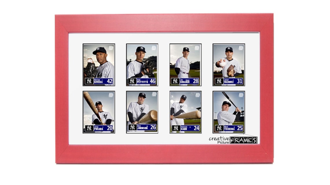 Eight Baseball Card Frame Perfect for Collectors Home - Etsy