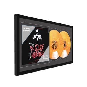 Double Jukebox-style Vinyl Record Frame to Display Album Cover and (2 ...