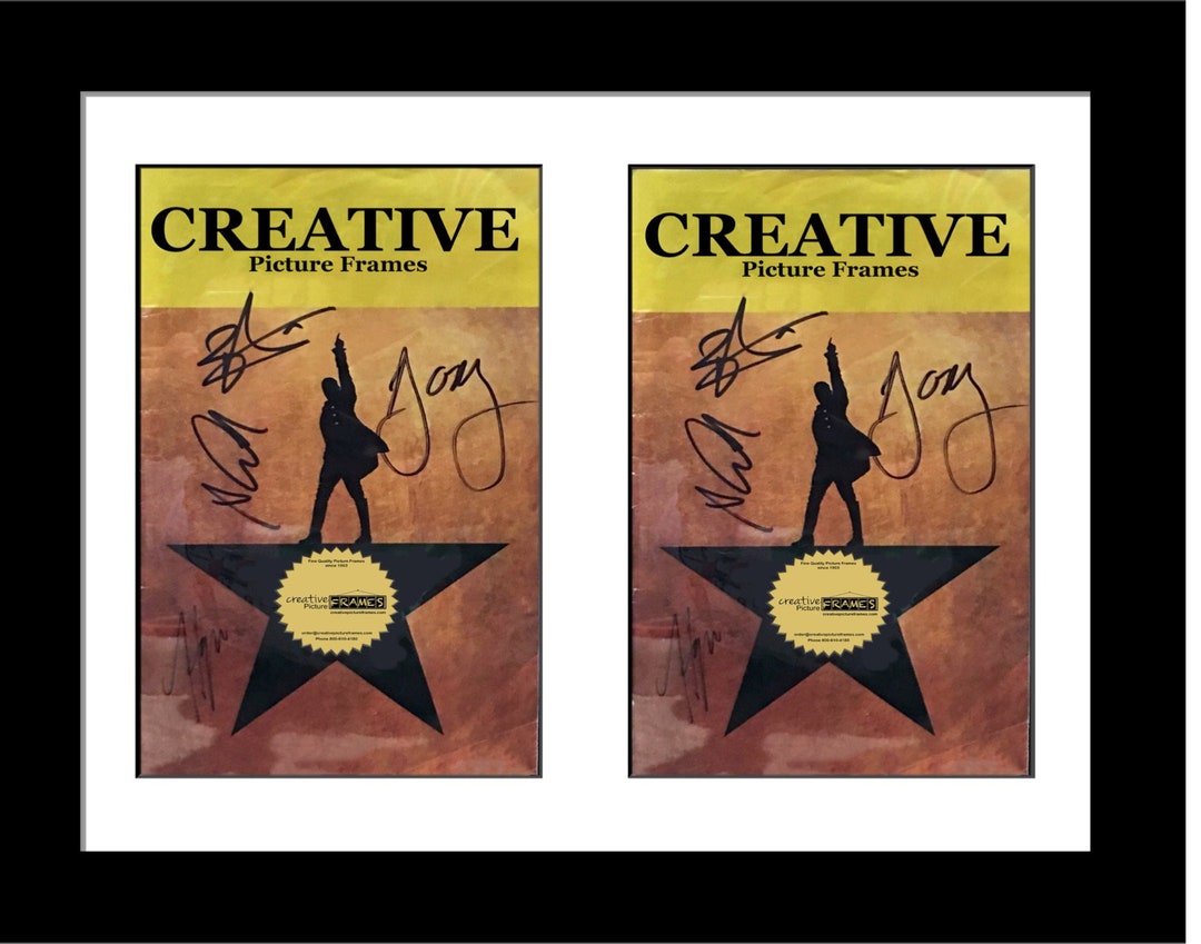 Double Theatre Booklet Frame - 11x14 Black Frame - Etsy
