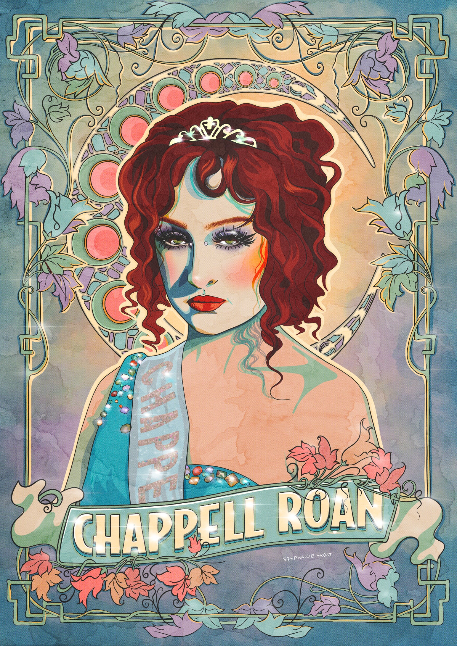 Chappell Roan A3 Alphonse Mucha Print - Etsy