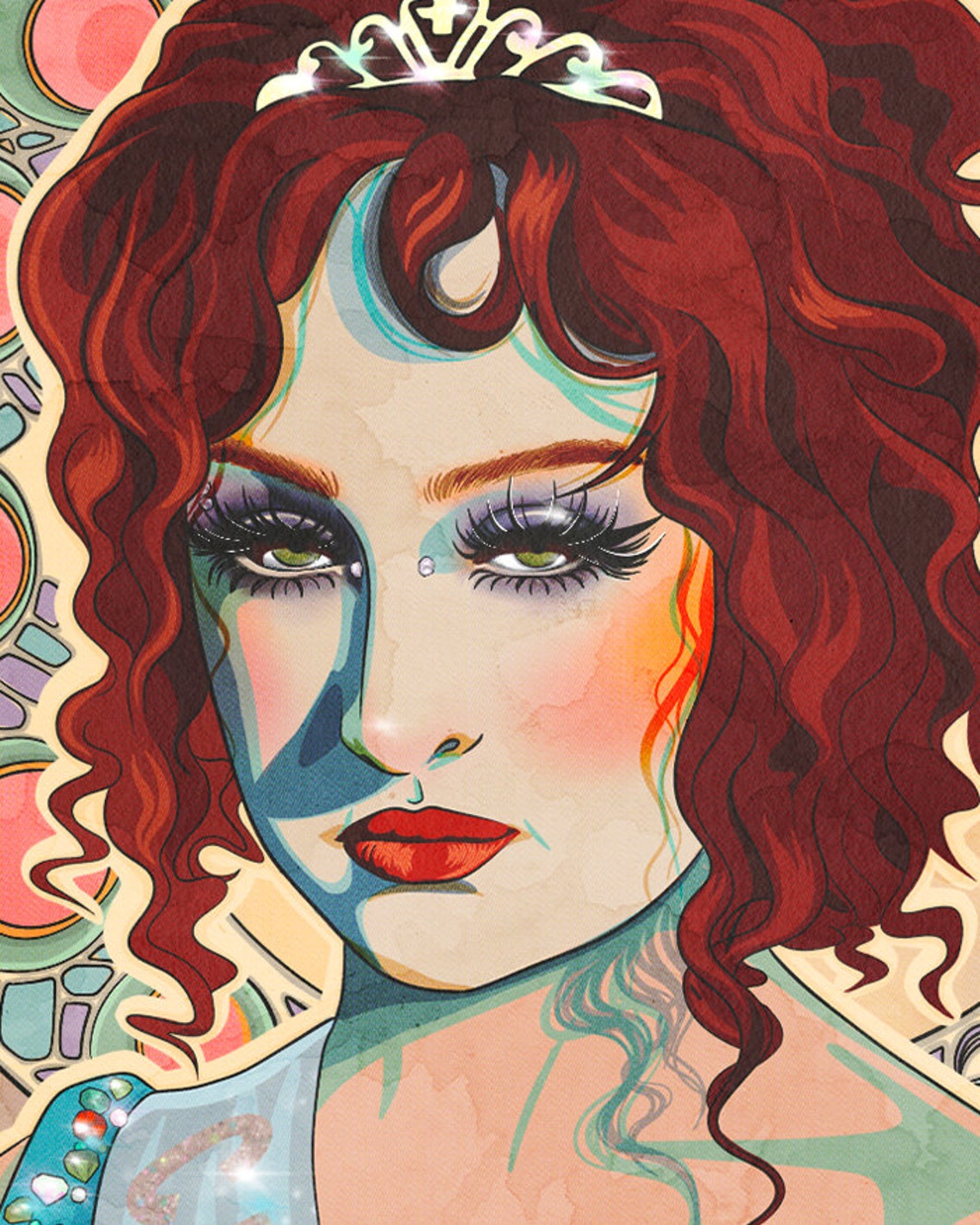 Chappell Roan A3 Alphonse Mucha Print - Etsy