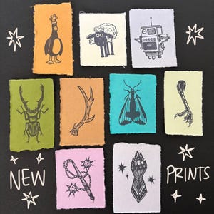 MINI PRINT | Made to Order | Handmade Linocut Print - Etsy