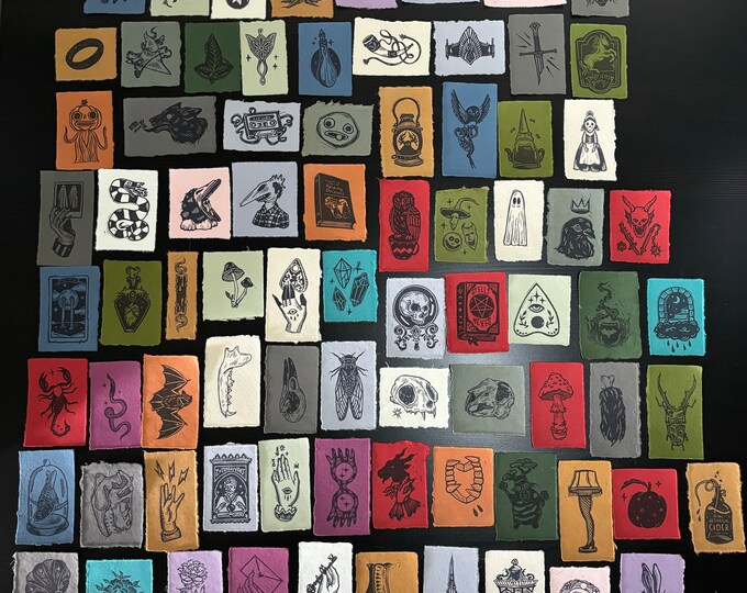 MINI PRINT Made to Order Handmade Linocut Print - Etsy