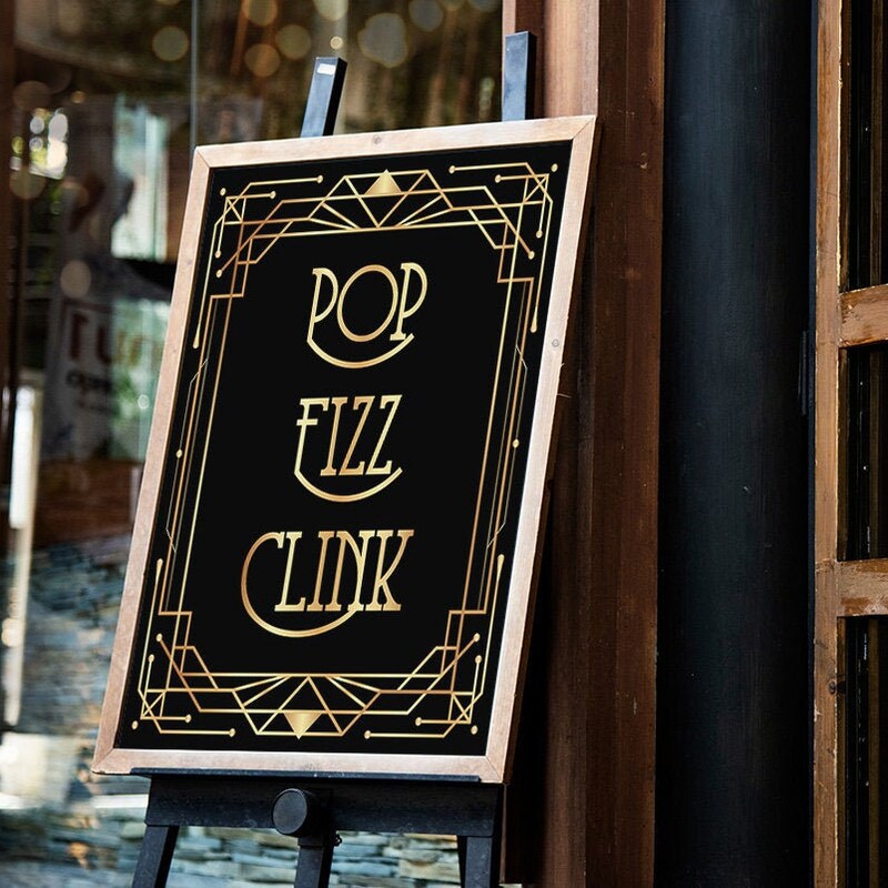 Pop Fizz Clink Sign - Etsy