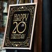 Happy 20th Birthday Sign, Printable Birthday Poster. Twenty Birthday ...