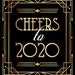 Cheers to 2020 Printable Sign. New Year's Eve Party, Celebration ...