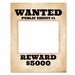 Photo Booth Frame Prop. Printable Wanted Poster. Wanted Sign ...