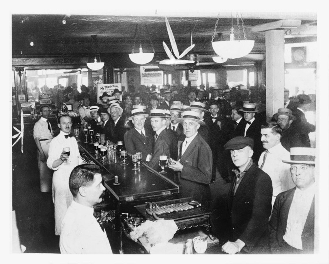 Bar Decor: Prohibition Era Black and White Vintage Photo. Printable ...