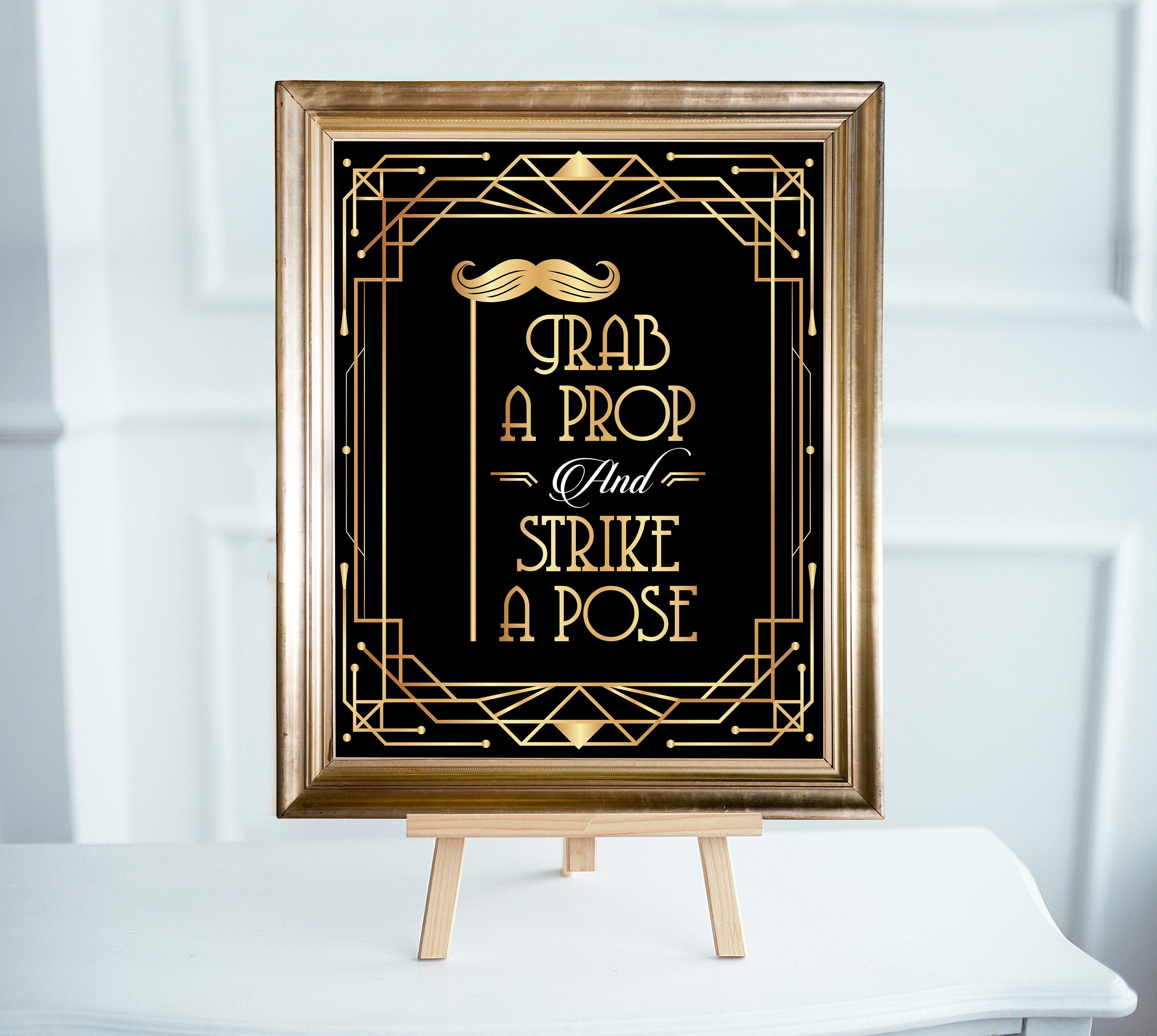 Grab a Prop and Strike a pose sign for DIY Great Gatsby | Etsy