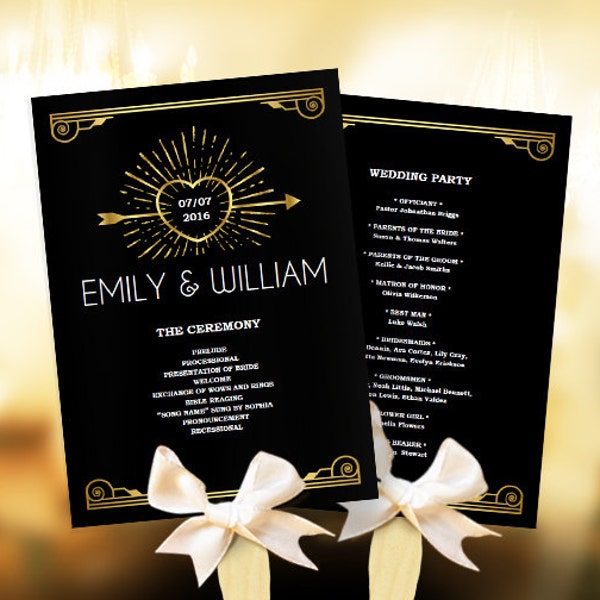 Wedding Fan Template - Etsy
