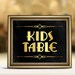 Kids Table Wedding Sign. Printable Wedding Supplies. Great - Etsy
