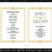 Wedding Fans Great Gatsby Program Template DIY. Roaring Twenties Fan ...