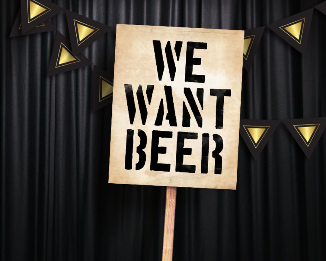 Prohibition Era Party Sign. Great Gatsby Party Decoration. Roaring ...