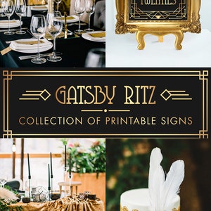 Welcome to the Roaring 20s Sign. Printable JPEG Files. Great Gatsby ...