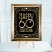 Happy 60th Birthday Sign Printable Birthday Poster. Sixtieth - Etsy