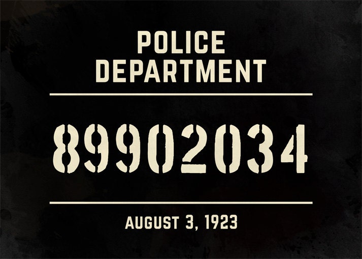 Photo Booth Props. Prohibition Party Supplies: Mugshot Sign, Party ...