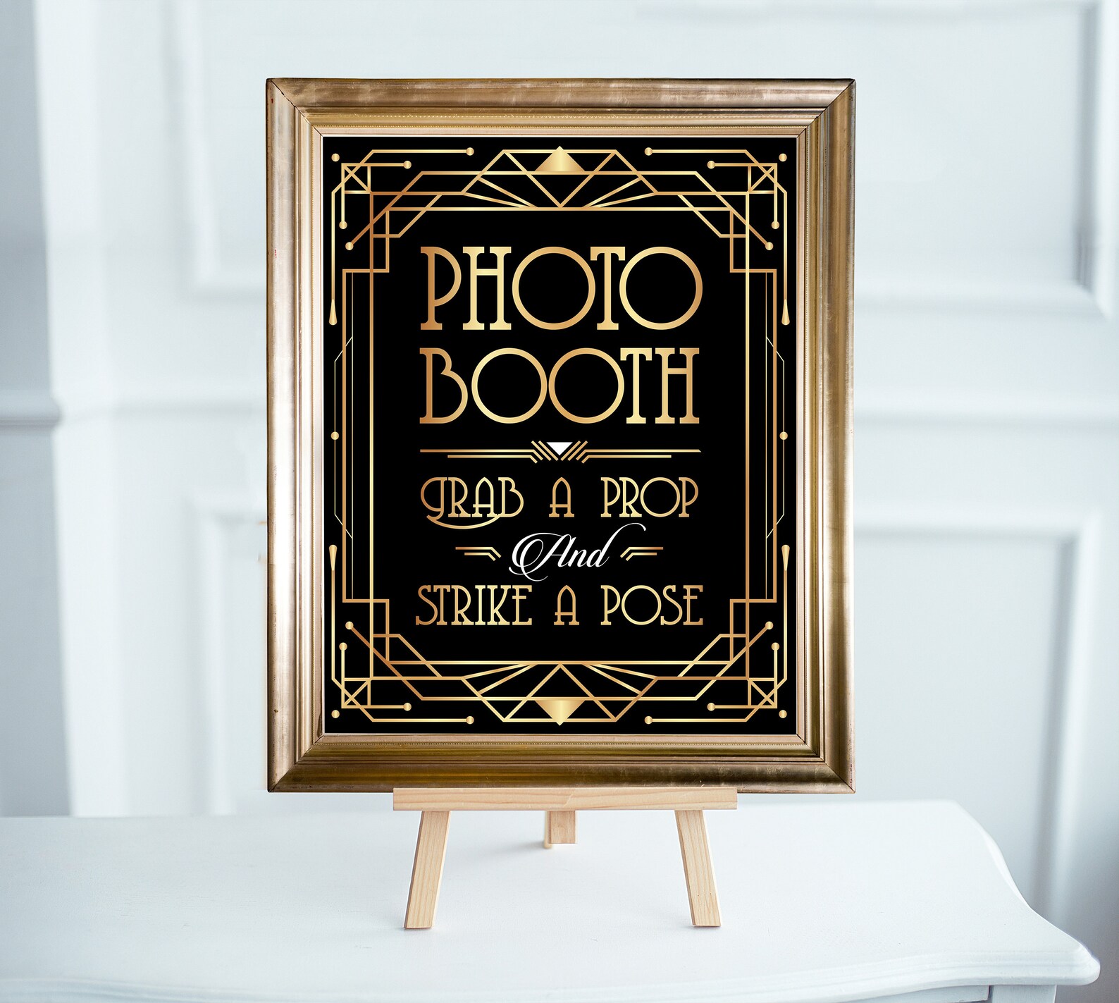 Photo Booth Printable Sign for DIY Great Gatsby Wedding. Grab - Etsy