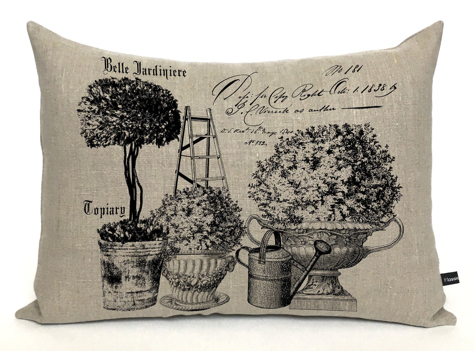 French Topiary Pillow Cover Belle Jardiniere Pillow French - Etsy