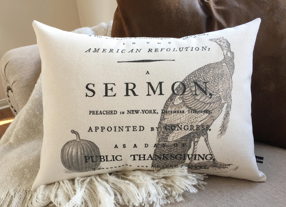 Thanksgiving Pillow Cover, Turkey Pillow Fall, Autumn Pillow Canvas ...