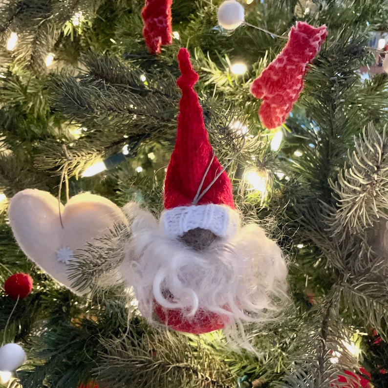 Mitten Garland Felted Snowball and Mitten Christmas Garland | Etsy