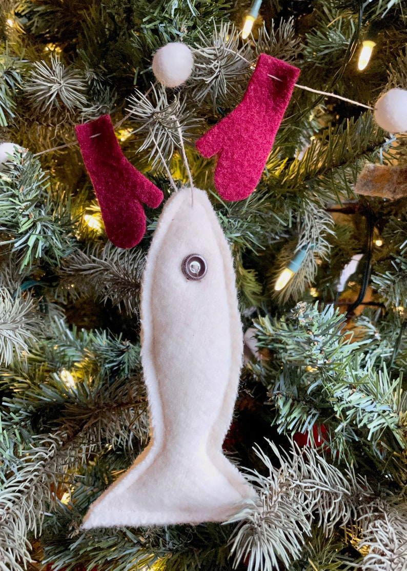 Mitten Garland Felted Snowball and Mitten Christmas Garland | Etsy