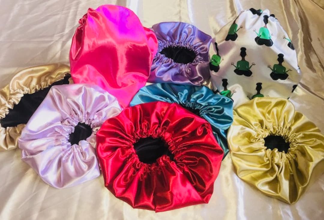 Adjustable Satin Bonnets Multiple Colors - Etsy