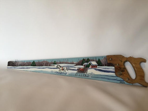 Hand Painted Hand Saw - Etsy