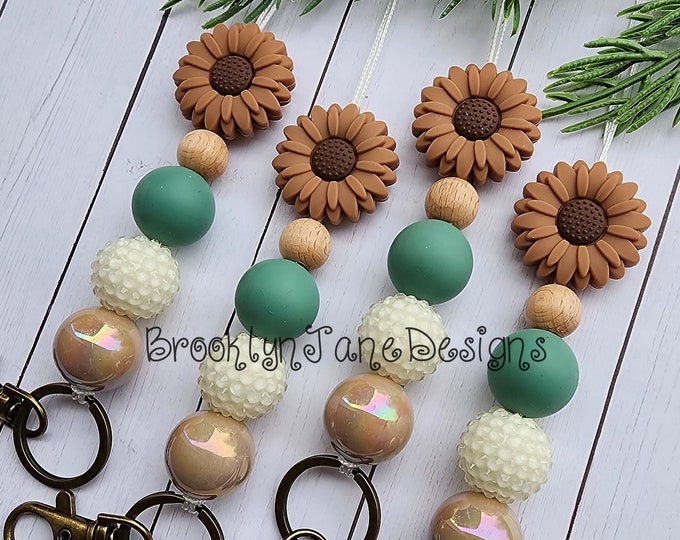 Boho Teacher Lanyard, Flower Lanyard for Teacher, Lanyard, Teachers ...