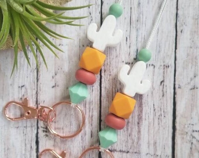 Cactus Lanyard, Teacher Lanyard, Lanyard, Teacher Gift, ID Badge Holder ...