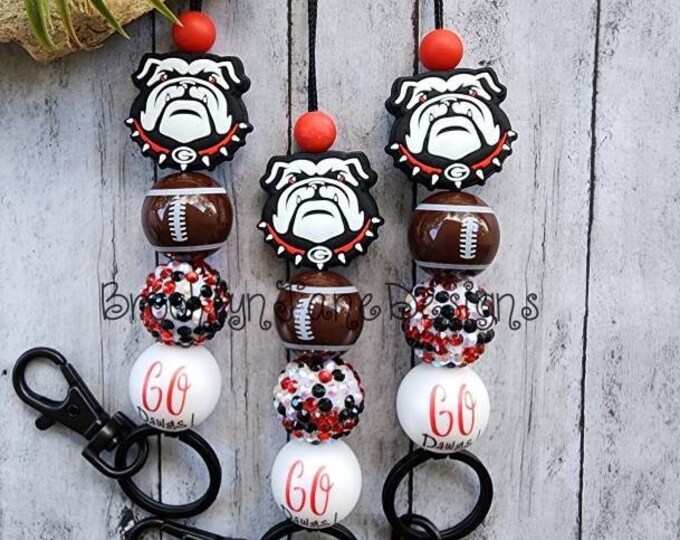 Bulldog, Teacher Lanyard, Teacher Lanyard, Lanyard, Teacher Gift, ID ...