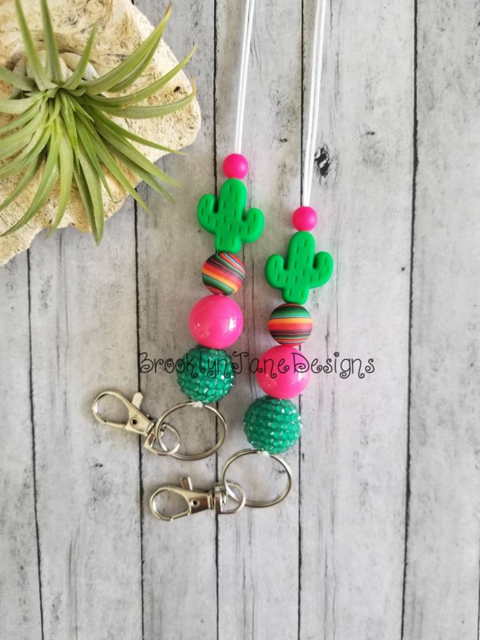Cactus Lanyard Teacher Lanyard Lanyard Teacher Gift ID - Etsy