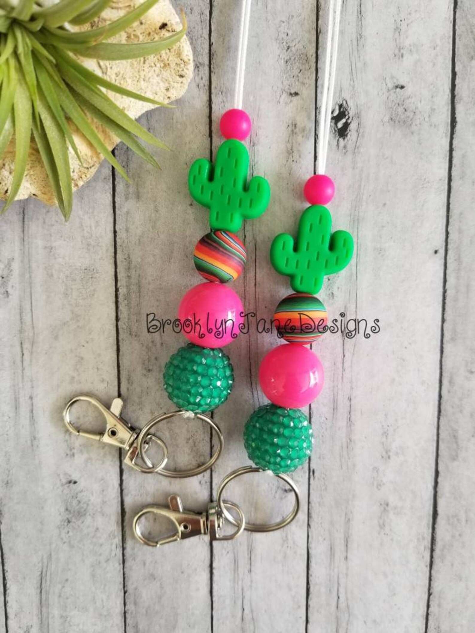 Cactus Lanyard Teacher Lanyard Lanyard Teacher Gift ID - Etsy