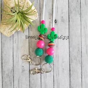 Cactus Lanyard Teacher Lanyard Lanyard Teacher Gift ID - Etsy