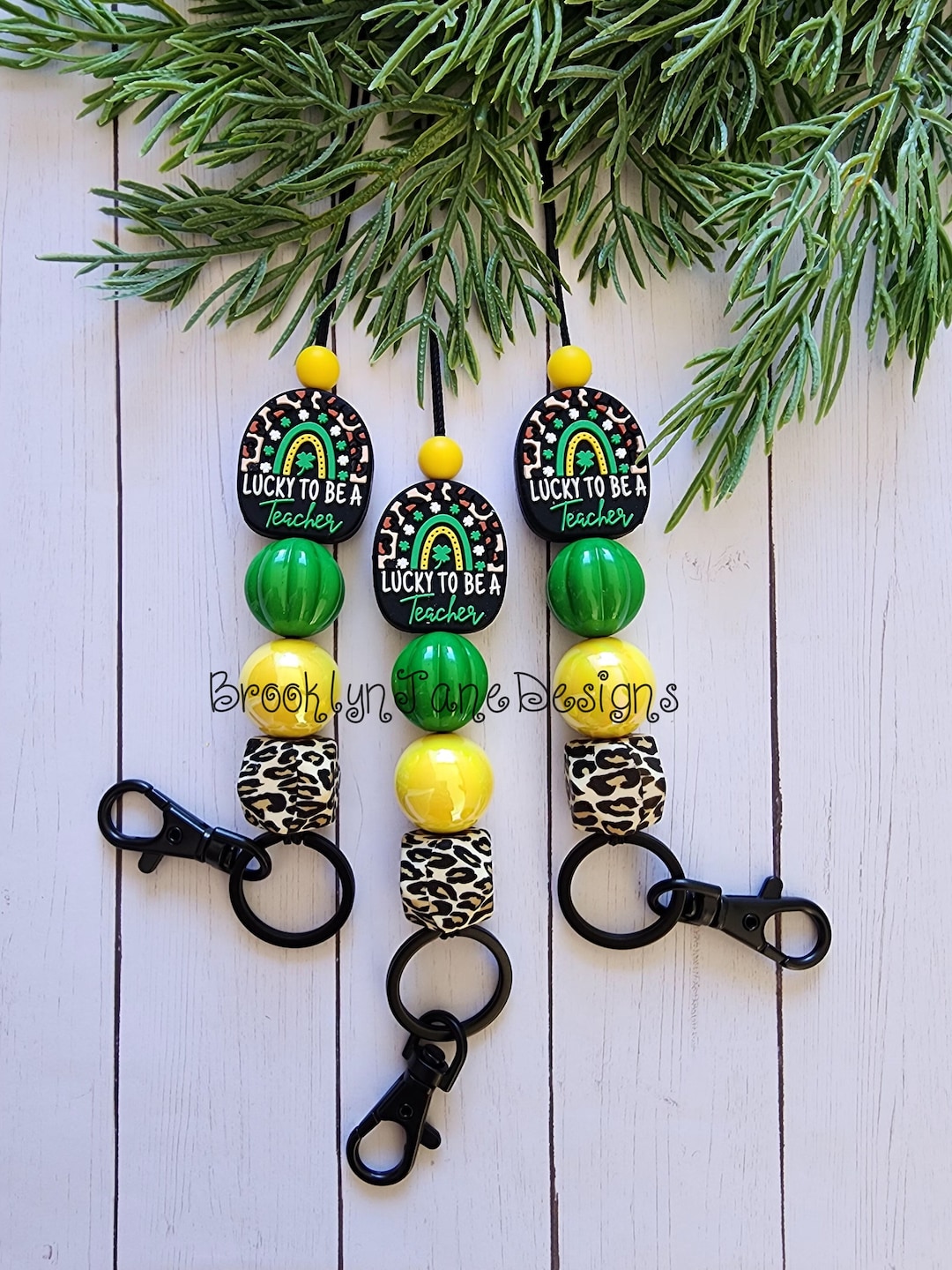 St Patrick's Day Lanyard, Teacher Lanyard, Lanyard, Teacher Gift, Badge ...