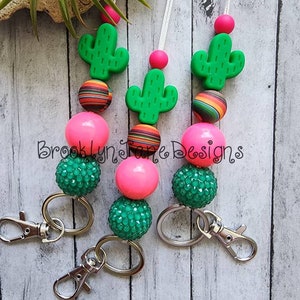Cactus Lanyard Teacher Lanyard Lanyard Teacher Gift ID - Etsy