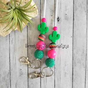 Cactus Lanyard Teacher Lanyard Lanyard Teacher Gift ID - Etsy