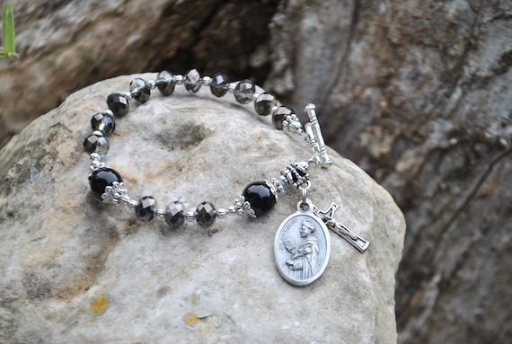 St Dominic Rosary Bracelet Etsy