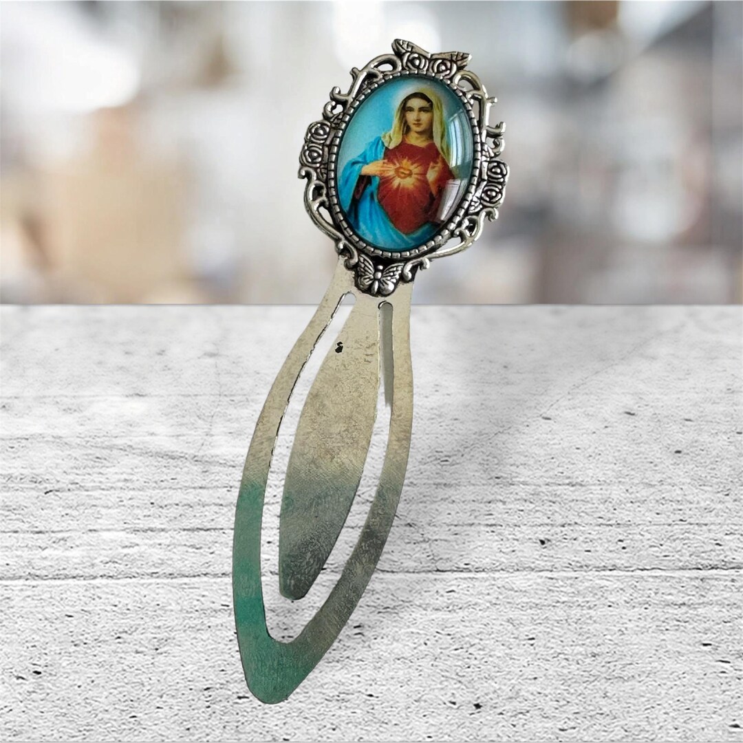 Immaculate Heart of Mary Bookmark - Etsy